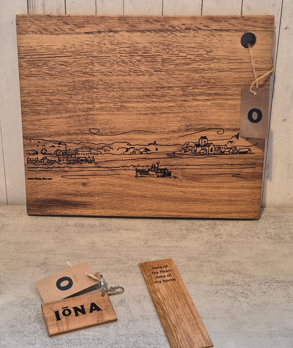 Chopping Board - "Iona from the Sea" – St Columba Larder